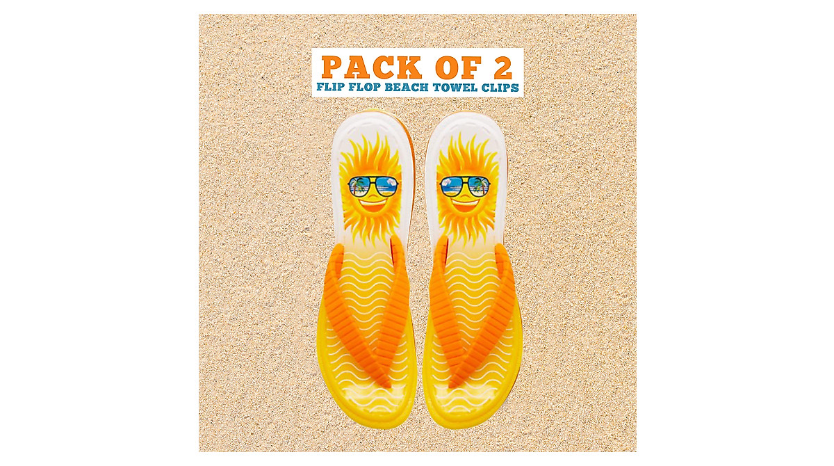 PERFORMORE Flip Flop Beach Towel Clips - Secure & Stylish