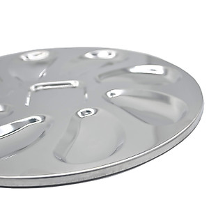 MGTECH 2 Pack Oyster Plate, Stainless Steel Oyster Pan Oyster Serving Tray, Oyster Shell Shaped Platter
