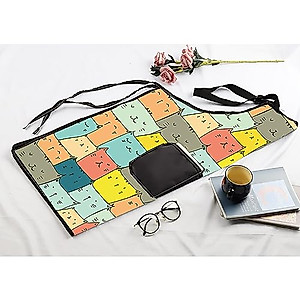 MBMSO Funny Cat Apron with Pockets Cat Kitchen Cooking Chef Baking Apron Cat Lady Gifts for Cat Lover Mom Gifts Kitten Aprons (Funny Cat Apron)