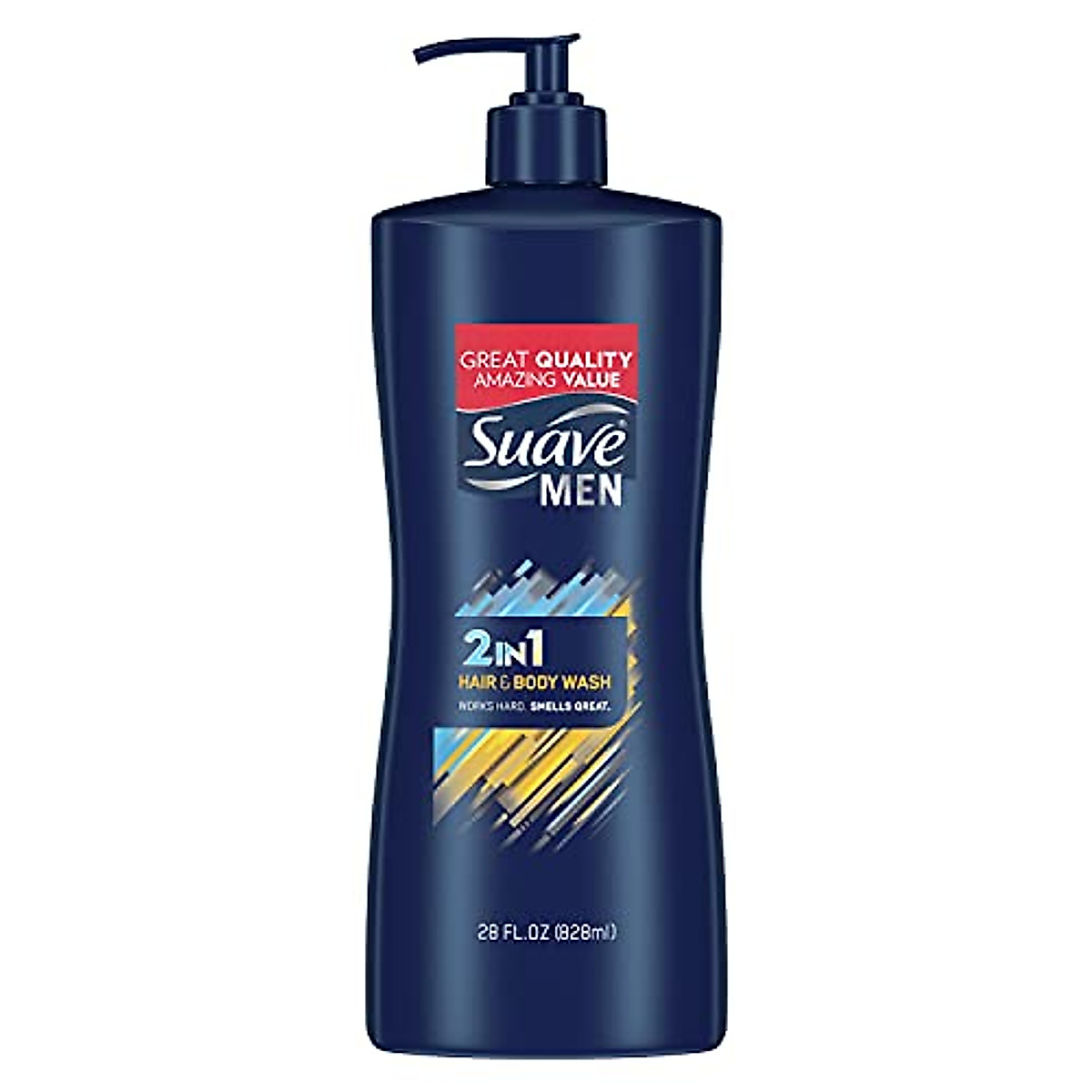 Suave Men 2 in 1 Hair and Body Wash 28 oz