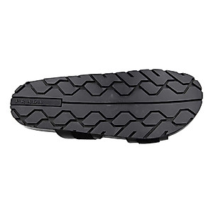 Prada Men's 2X3002 Black Leather Sandals US 8 / EU 7 (41)