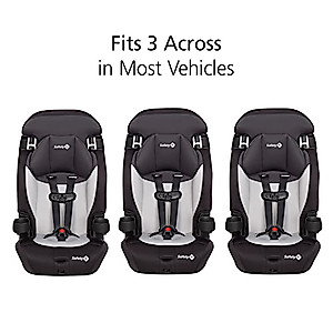 Safety 1st Grand 2-in-1 Booster Car Seat, Forward-Facing with Harness, 30-65 pounds and Belt-Positioning Booster, 40-120 pounds, Black Sparrow