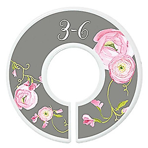 Mumsy Goose Nursery Closet Dividers Baby Girl Clothes Dividers Closet Organizers