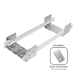 Sliding Pull-Out Shelf for Cabinets (Kitchen Cupboards, Pantry Drawers, Bathroom Storage, etc.) 2 5/8" Tall - 21 3/4" Deep - Includes 3/4 Slides & Base Mounting - Clear Opening Width: (17.250" (1/4))