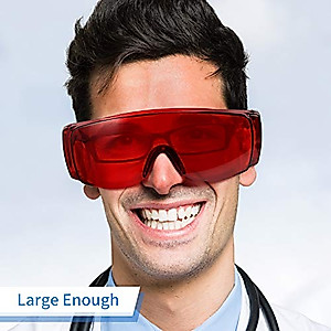 Dental Eyewear for Teeth Whitening Light, Eye Shield Safety Glasses LED Protective Goggle