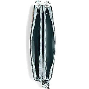 COACH Signature PVC Double Corner Zip