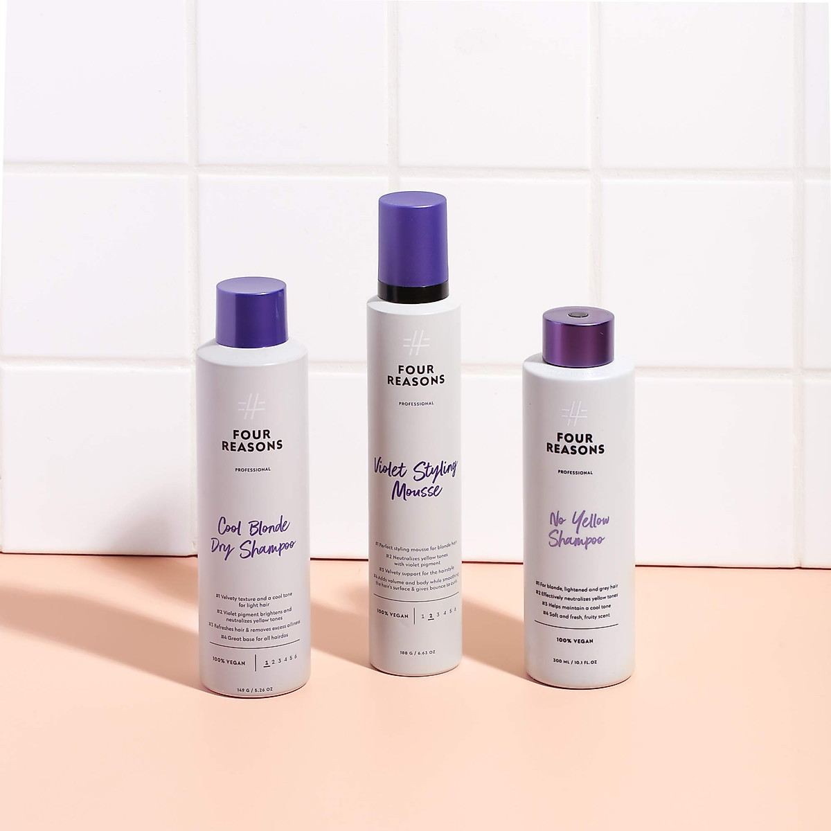 FOUR REASONS Cool Blonde Dry Shampoo for Blonde Hair | Vegan & Sulfate Free