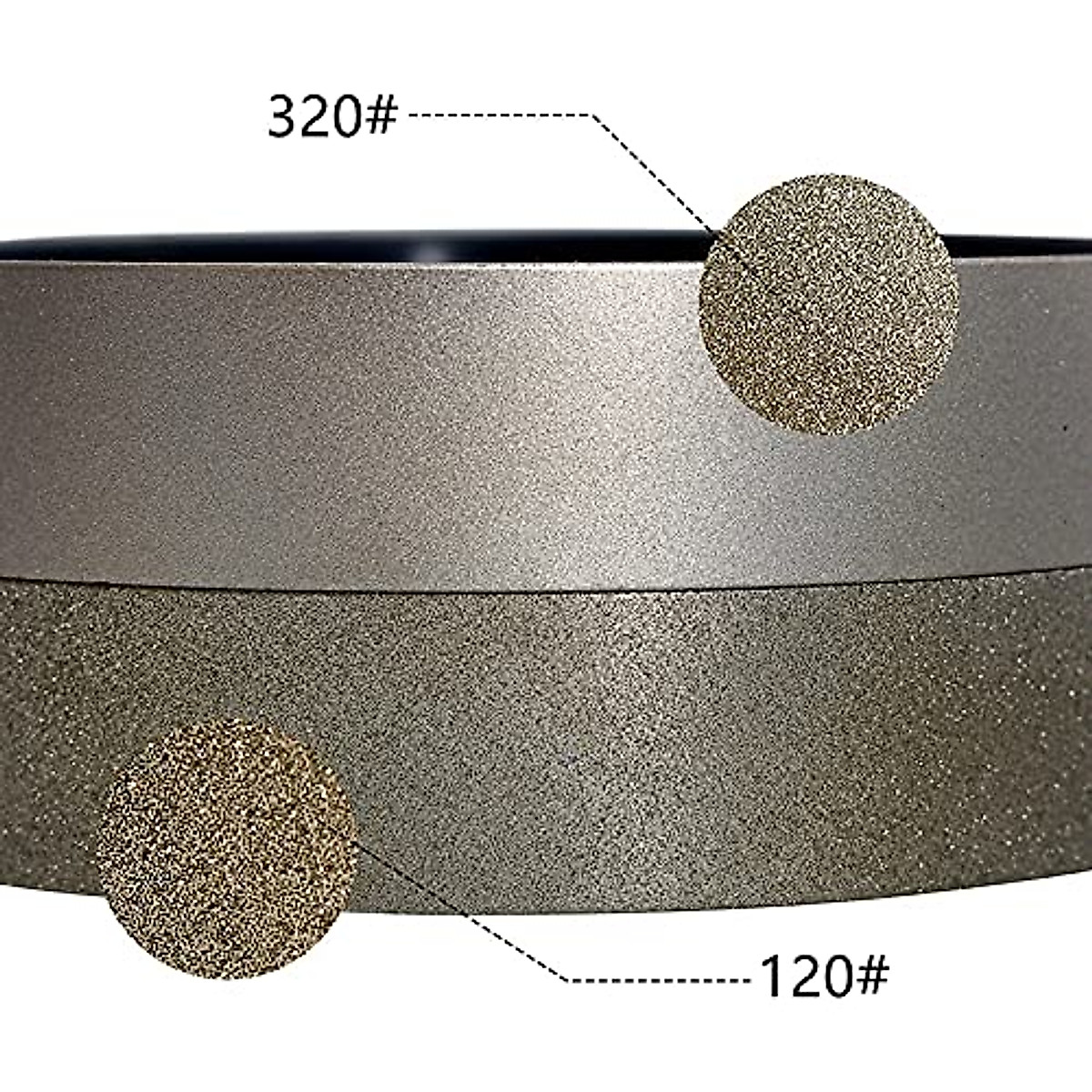 6 Inch Diamond Grinding Disc Grinding Wheels for Sharpening Metal Stone Grinding and Processing (320 Grit)