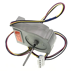 EAU63923601 ODM-001F-4A Refrigerator Condenser Fan Motor DC Motor Fit for LG Haier Refrigerator, Replaces AP6317195 LFXS26596S PS12383669 EAP12383669,DC 12V 1A,4-Wire 4-pin