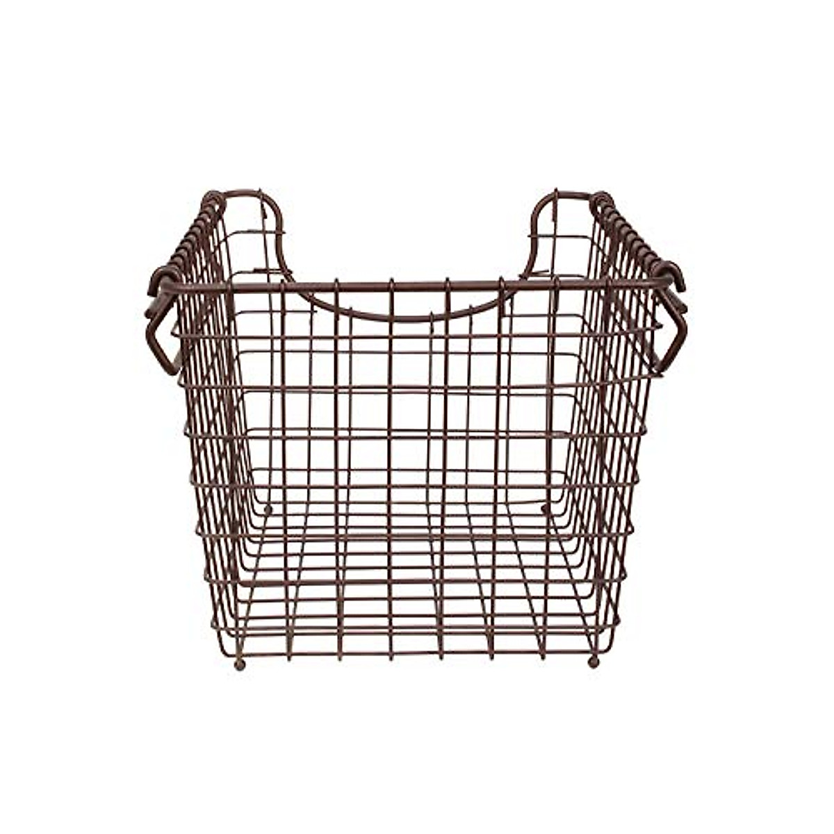 Spectrum Diversified Scoop Stacking Storage Basket, Small, Bronze