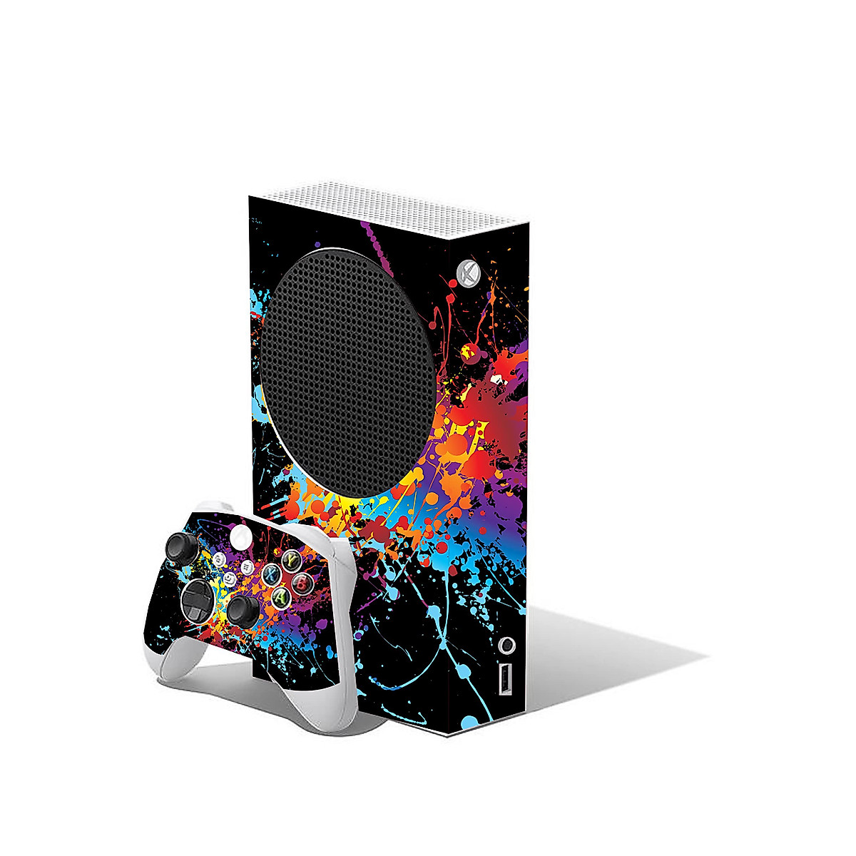 Paint Splats Custom Vinyl Skins for Xbox Series S, Wrap Decal Cover Stickers for Xbox Series S Console Controller (Paint Splats)