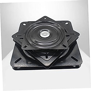 Homoyoyo Table Turntable Camping Hammock Stool Swivel Plate Ball Bearing Boat Seat Pedestals Furniture Bar Stool Seat Replacement Cold Rolled Steel to Rotate Mount Swivel Chair