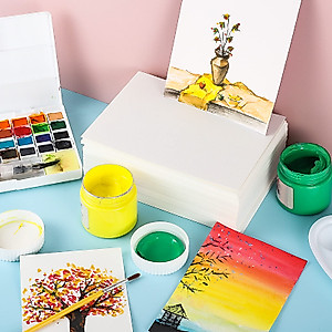 120 Sheets Watercolor Paper Bulk, 140 lb/300 GSM Cold Press Paper White Water Color Paper for Kids Child Students Adults Artists Drawing Valentine Gift Cards(5 x 7 Inch)