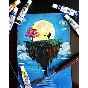 10 Pcs Palette Knife Set for Acrylic Wooden Handle Painting Pallet Knife Set Art Tools for Oil Paint Canvas