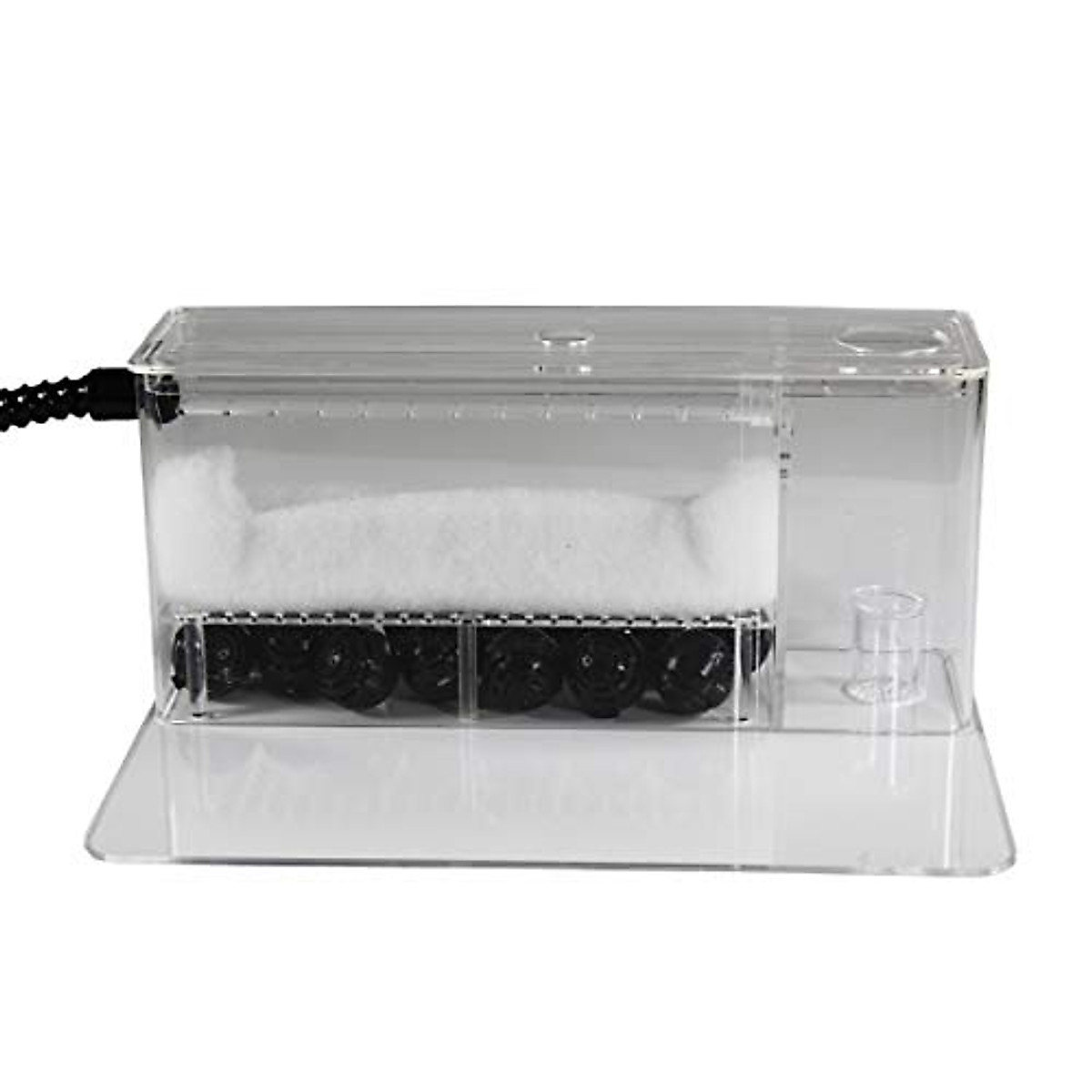 Penn-Plax Water World Luxury Large Cylinder Acrylic Aquarium with Built-in Stand and Storage Top – 360° View – Great for Freshwater and Saltwater Fish – 53 Gallons