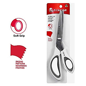 SINGER 9" Pinking Shears - Zig Zag Scissors for Fabric