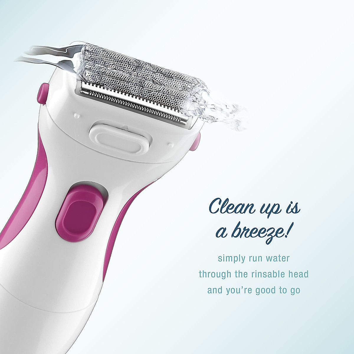 Conair Body and Facial Hair Removal for Women, Cordless Electric Dual Foil Shaver & Trimmer, Perfect for Face, Ear/Nose, Eyebrows, Legs, and Bikini Lines