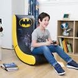 Subsonic Batman - Junior Rock'n'seat Gaming Chair- Child/Teenager Gamer Seat for Bedroom Official License (PS5////)