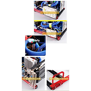 ITX Motherboard PC Computer Case,Mini ITX Open Air Frame Computer Overclock Case Computer Motherboards PC Test Bench, Aluminum Mod Base Motherboard