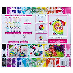 Tulip One-Step Tie-Dye Kit Party Supplies, 18 Bottles Tie Dye, Rainbow, 1 Count (Pack of 1)