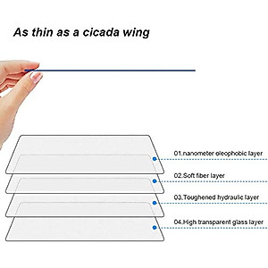 QQangell Screen Protector Compatible With Pacifica (10.1 Inch 2021-2023) Tempered Glass Screen protector foils