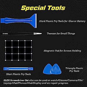 Screwdriver Set for iPhone 13/13 Pro/12/12 Pro/11/11 Pro/X/XR/XS Max/8/7/6S/6/SE, Repair Tool Kit for iPhone, Magnetic Premium Opening Pry Tool with PH000, Y000 Tripoint and P5 Pentalobe Screwdriver