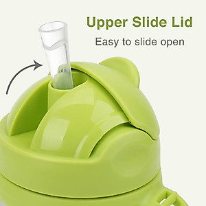 Weighted Straw Sippy Cup Conversion Kit, Compatible for Comotomo Baby Bottle, 5 Ounce and 8 Ounce (2 Packs, Green)