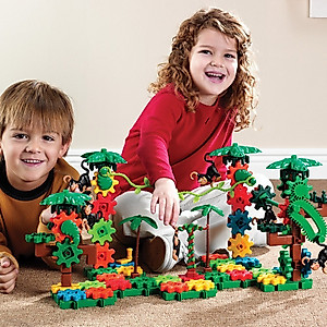Learning Resources Gears! Gears! Gears! Movin' Monkeys Building Play Set, 103 Pieces