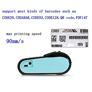 GZGYNADAST 58mm Bluetooth Receipt Thermal Printer, Bill Wireless Portable iOS Android Mini Pocket pos Printer,2 inch Ticket Bill Invoice Printing Machine for Small Business(Orange Color)