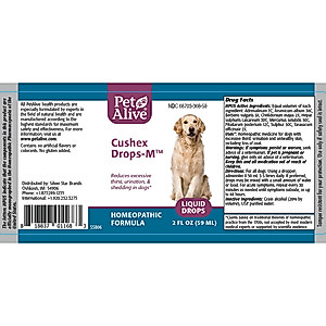 PetAlive Cushex Drops-M, Cushing's Disease Pet Supplement, 2fl oz., 59ML