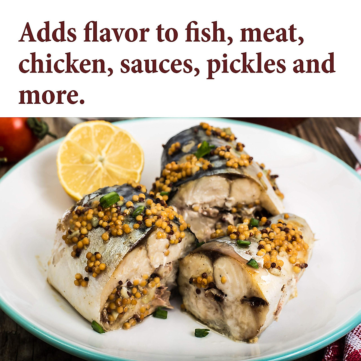 The Spice Way Yellow Mustard Seed - (6oz) whole seeds for Pickling, resealable bag