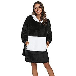 Wearable Blanket Sweatshirt Unisex Panda Hoodie Oversized