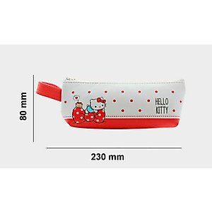 HELLOKITTY Big Handle Pencil Pouch (Pink ribbons)