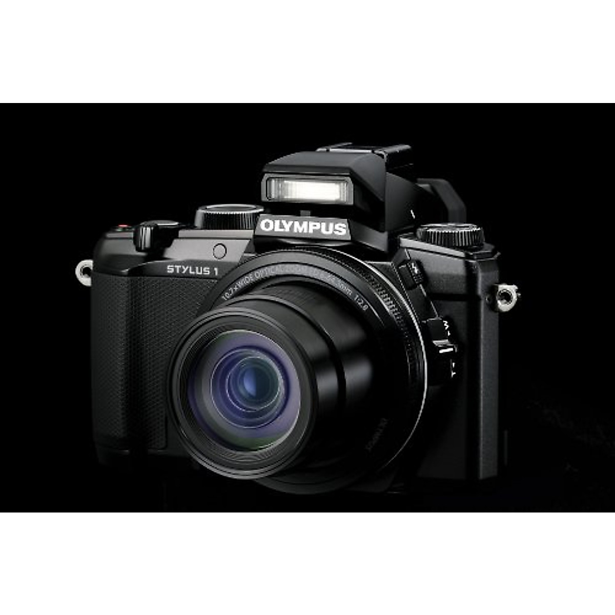 Olympus Stylus 1 12MP Digital Camera (Black) - International Version (No Warranty)