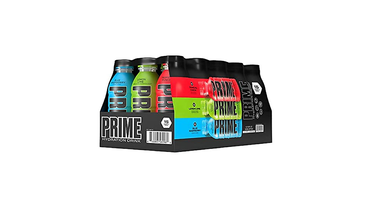 Prime Hydration Drink Variety Pack - 15 Refreshing Bottles