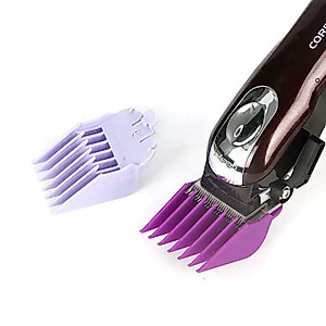 Professional Hair Clipper Guards Guides, Color Coded Hair Cutting Guides Come with Organizer, 1/8" To 1", Fits for All Full Size Clippers