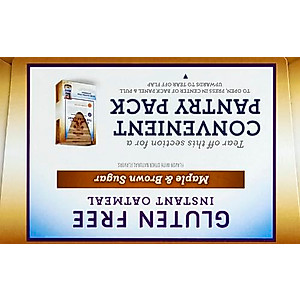 Quaker, Gluten Free Instant Oatmeal, Maple & Brown Sugar, 8 Ct