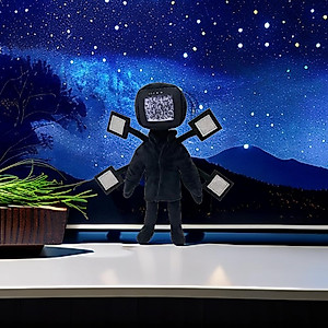 Nobior Skibidi Toilet Toy Plush,Cameraman Plush,Speakerman Plush.Fun and Whimsical Trio: Cameraman Plush, Skibidi Toilet Toy Plush, and Speakerman Plush Set for Kids and Collectors!