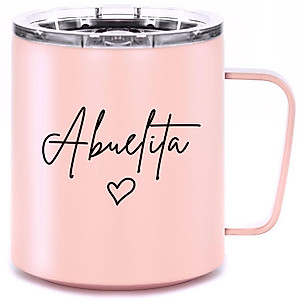 VIOLET & GALE Abuelita Gifts for Grandma - 12oz Coffee Mug Tumbler Cup - Abuela Gifts in Spanish - Regalos Para Abuelas
