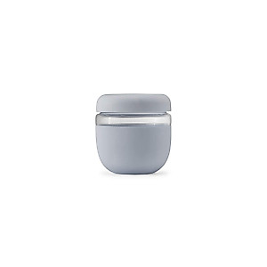 W&P Porter Seal Tight Glass Lunch Bowl Container w/ Lid | Slate 24 Ounces | Leak & Spill Proof, Soup & Stew Food Storage, Meal Prep, Airtight, Microwave and Dishwasher Safe, BPA-Free Glass
