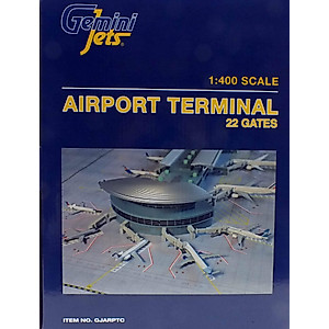 GJARPTC Airport Terminal Double ROTUNDA GEMGJARPTC 1:400 Gemini Jets Airport Terminal with 22 Gates (pre-Painted/pre-Built)