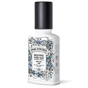 Poo-Pourri Before-You-Go Toilet Spray, Fresh Air, 4 Fl Oz - Jasmine, Fresh Air and Mint & Before-You-Go Toilet Spray, In A Pinch Pack, Variety Travel Size 10 mL