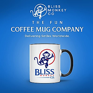 Bliss Monkey Co. I'm Fine Everythings Fine Coffee Mug - Funny Sarcastic Mug - Cat Lover Coffee Mug - 11 Ounce Novelty Coffee Cup - BMCM00149…