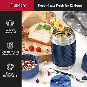 Hot & Cold Food Containers For Lunch Boxes - 20oz Insulated Food Jar for Hot Food & Cold Food, Insulated Food Container - Hot Lunch Box, Hot Food Container - Insulated Lunch Box - Food Thermos
