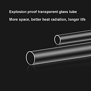 COVOART LED Aquarium Light, 15 inches Fish Tank Light RGB Color Underwater Light Submersible Crystal Glass Lights, 21 LED Beads, Brightness Adjustable Memory Function