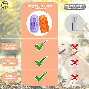 YUEYUEJIA Dog Toothbrush Finger Toothbrush Dog Tooth Brushing Kit 4Pack Dog Finger Toothbrush for Dog Teeth Cleaning&Dog Dental Care Dog Tooth Brush Dog Toothbrush Kit Pet Toothbrush