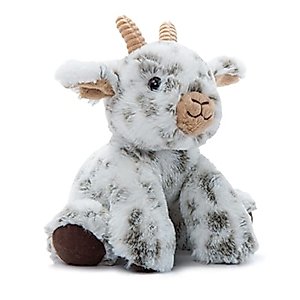 The Petting Zoo Goat Stuffed Animal Plushie, Gifts for Kids, Wild Onez Wildlife Barn Animals, Goat Plush Toy 9 inches
