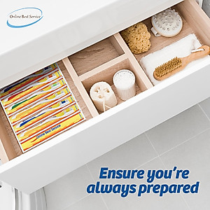 Online Best Service 100 Pack Toothbrush Standard Classic Medium Soft Individually Wrapped