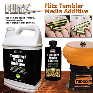 Flitz TA 04885 Green Tumbler Media Additive, 7.6 oz. Bottle