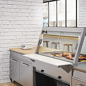 Thirteen Chefs Prep Table Cutting Board Replacement - White Plastic 48 x 11.75 x 0.5 Inch Compatible with True, Delfield, and Randell Models - Commercial Grade Poly for Restaurant Kitchen